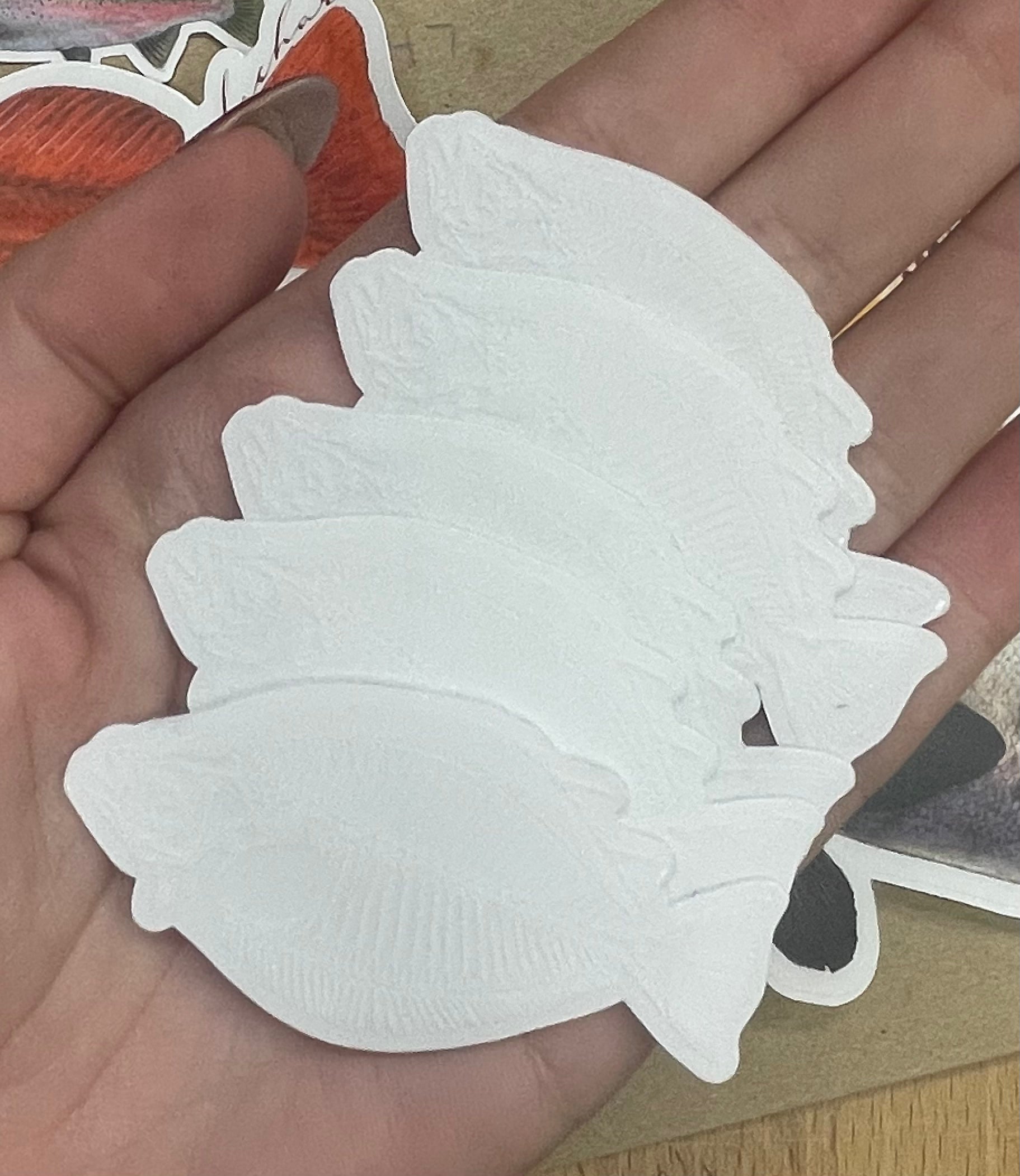 Mini Halibut Skeleton Stickers (Pack of 5) - Studio Abachar