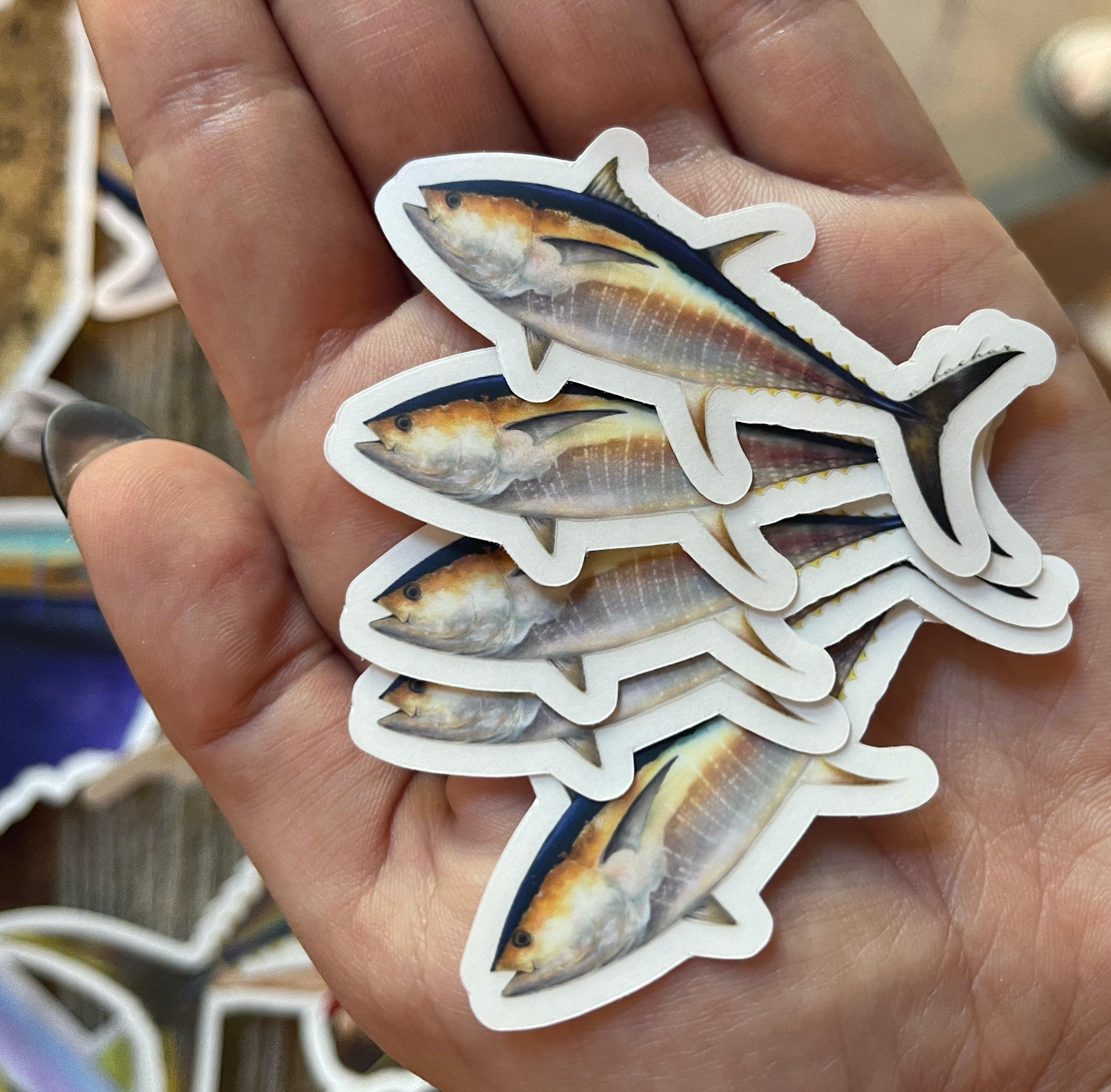 Shop Fish stickers | Mini Bluefish Tuna Stickers & Decals Pack by ...